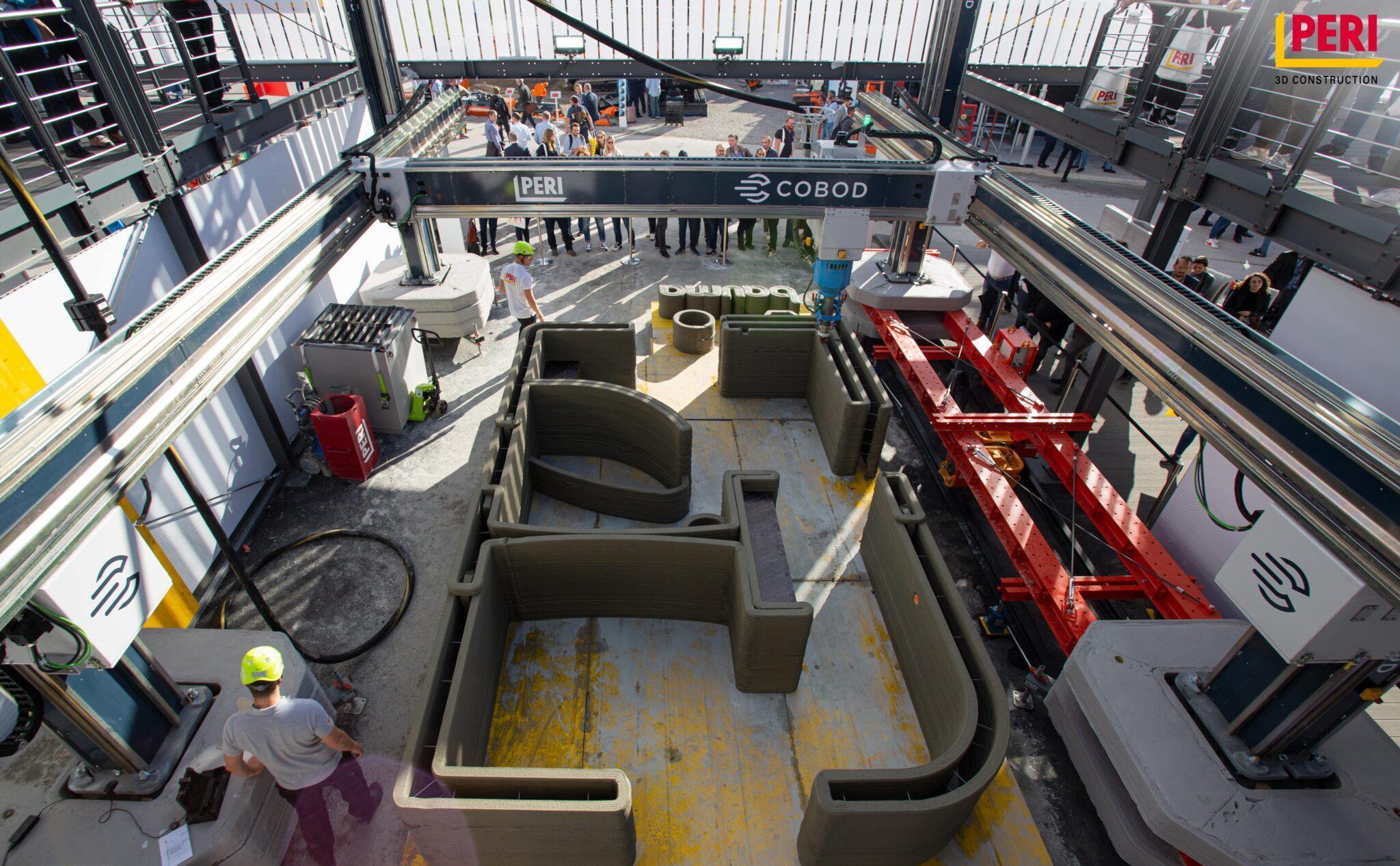PERI live 3D printing with COBOD printer was the highlight at bauma | COBOD
